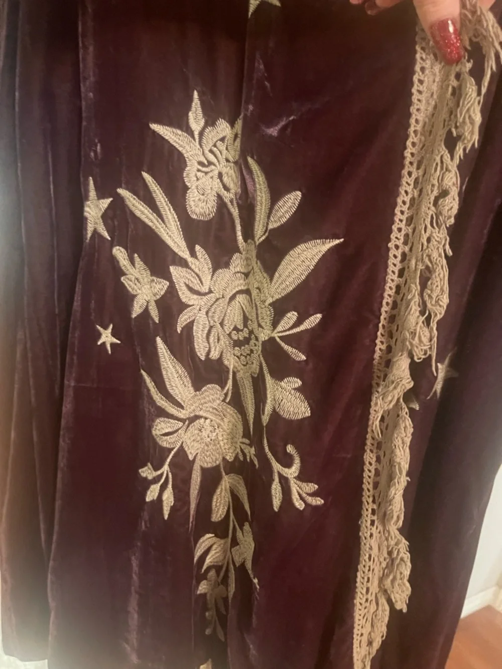 Jaded Gypsy | Jackets & Coats | Jaded Gypsy Embroidered Velvet Duster ...